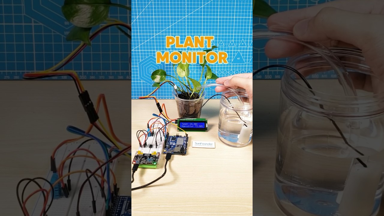 DIY Green: Build Your Own Smart Plant Watering System💦 #arduino #diy #tech #engineering #program