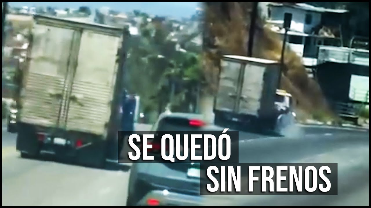 Grúa no soporta la carga y se queda sin frenos