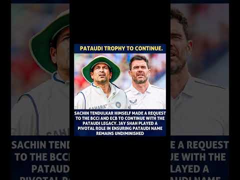 PATAUDI LEGACY STAYS! ๐ SACHIN & JAY SHAH ENSURE IT ๐ #shorts #cricket