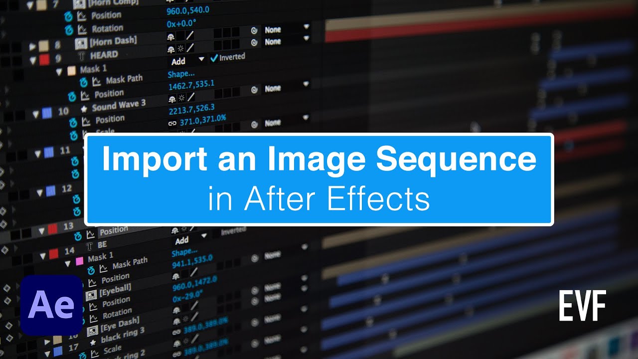 How to Import an Image Sequence into After Effects