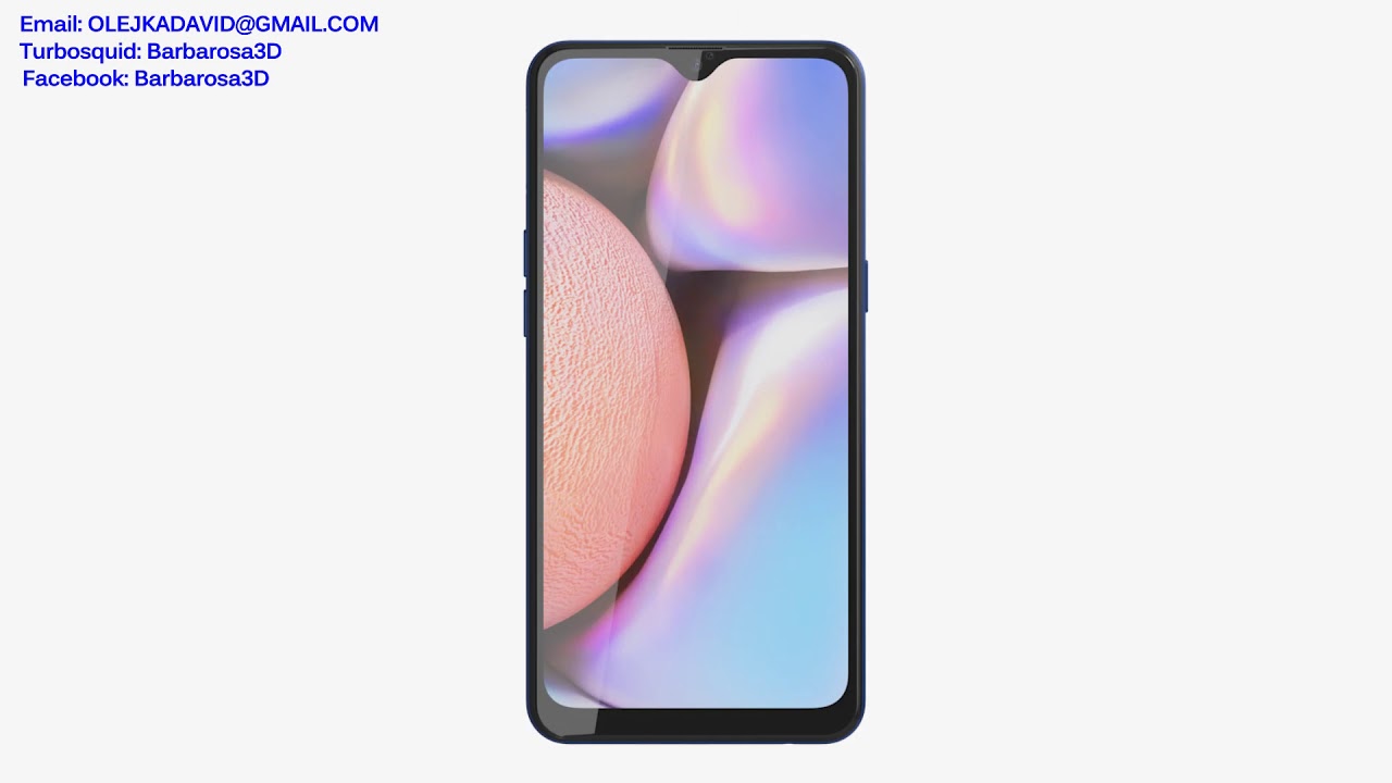 Samsung Galaxy A10s 3d model by Barbarosa3D