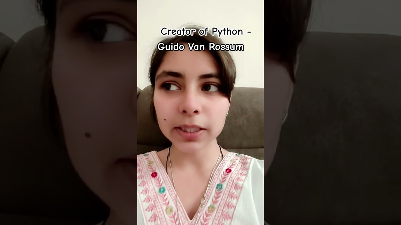 Creator of Python Programming Language - Guido Van Rossum #python #pandas #numpy