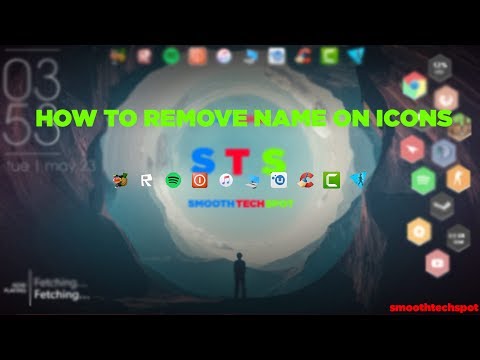 ►How to Remove Name or text on icon new way 2017