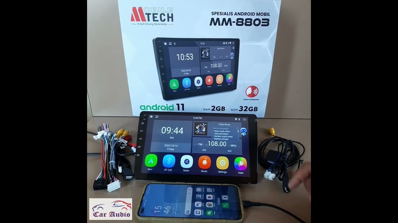 HEAD UNIT ANDROID 9 INCH MTECH VOICE COMMAND CAR PLAY