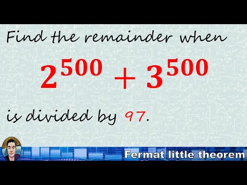 Finding the Remainder when 2^500 + 3^500 is divided by 97