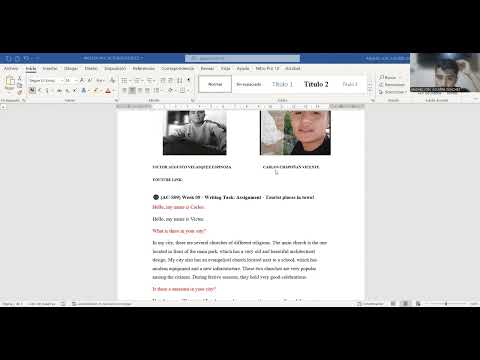 🔴 (AC-S09) Week 09 - Writing Task: Assignment - Tourist places in town!