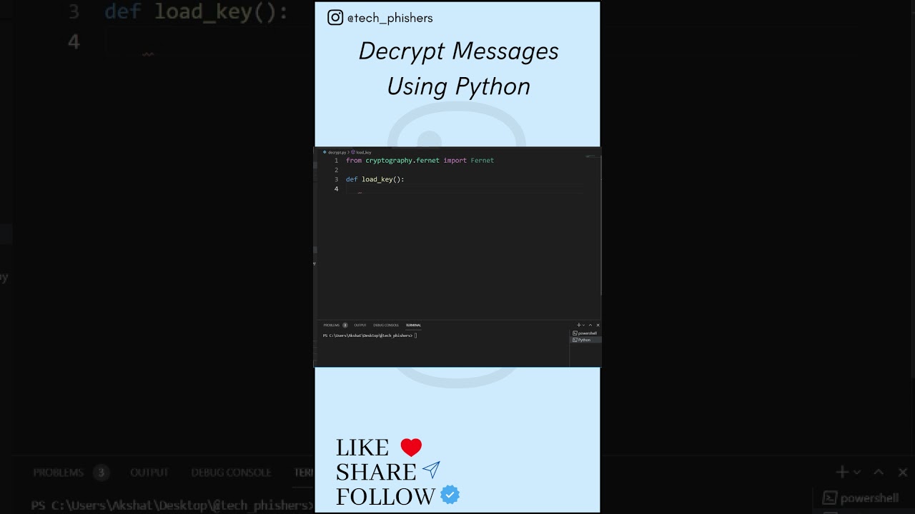 Decrypt Encrypted Messages Using Python 🤩🔥
