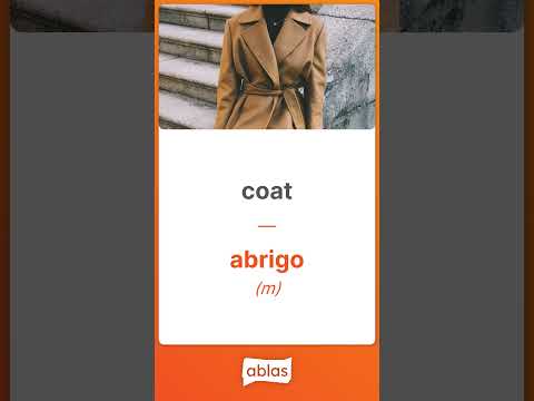 What's "coat" in Spanish?