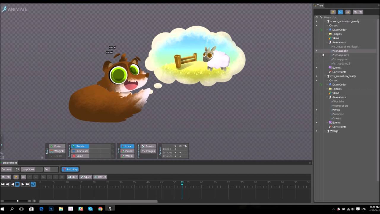 Fox Spine 2Dvanimation