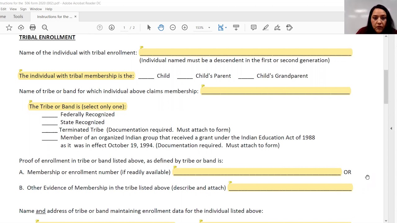 506 Form Tutorial (Title VI grant)