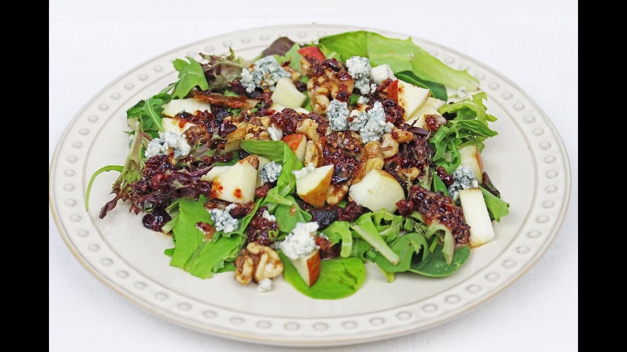 Apple Walnut Blue Cheese Salad | Healthy Salad