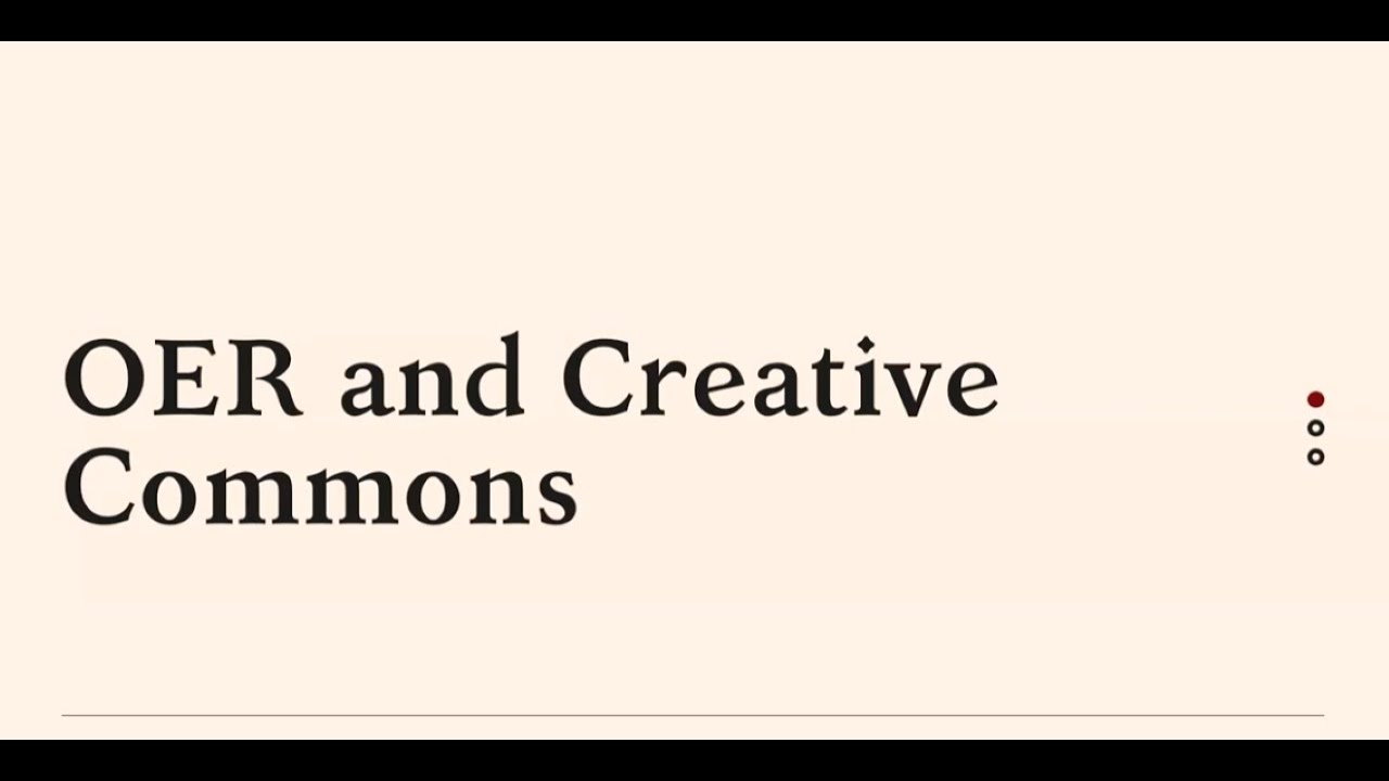 OER and Creative Commons