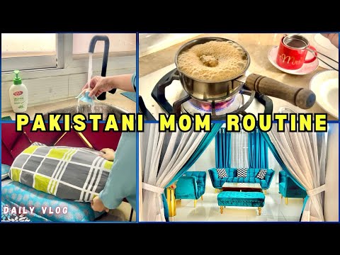 Pakistani Mom Routine + Drawing Room Makeover | Desi Mom Daily Life Vlog Urdu