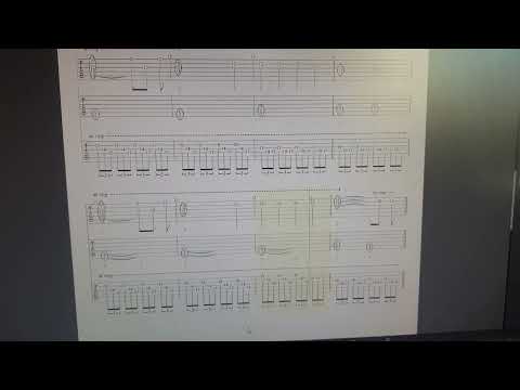 Jizue - Shiori intro Guitar tab piano sheet music