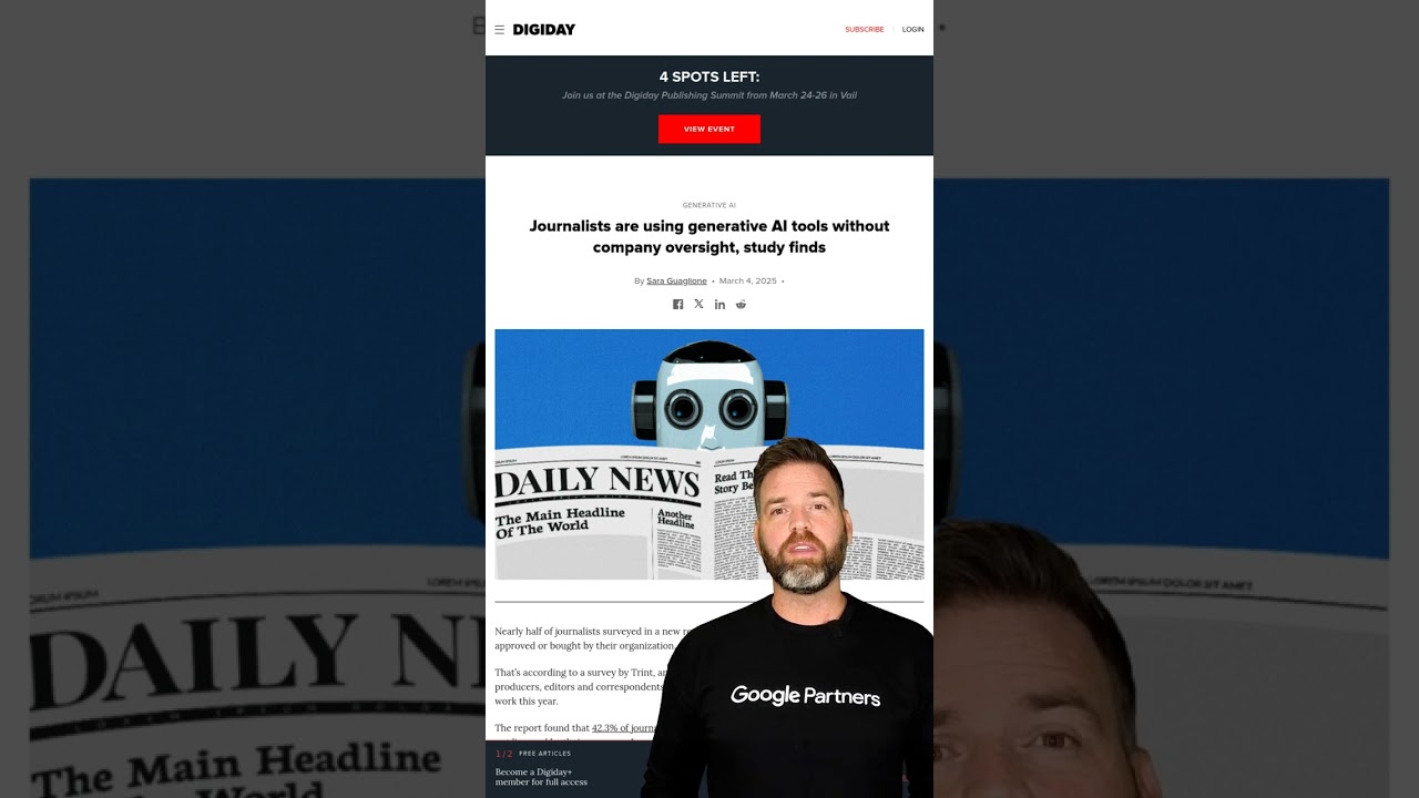Nearly Half of Journalists Use Generative AI Tools to Boost Efficiency in Newsrooms