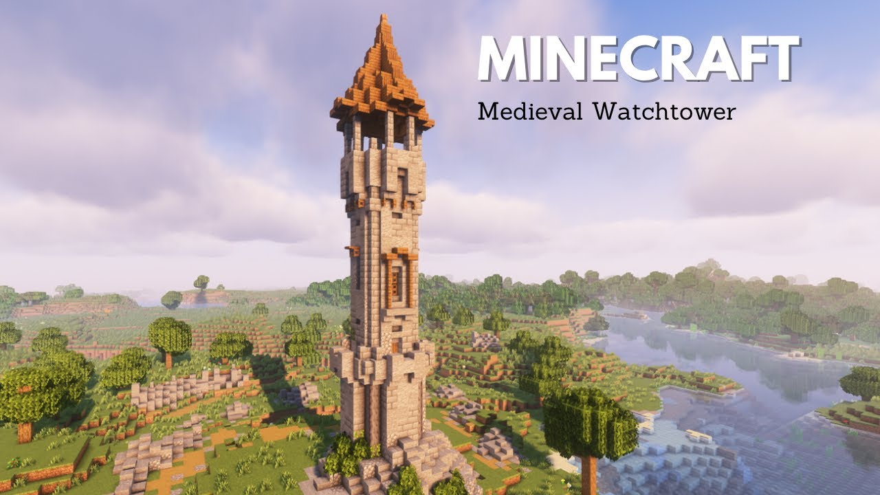 Minecraft: How to build a Medieval Watchtower | Minecraft Tutorial ...