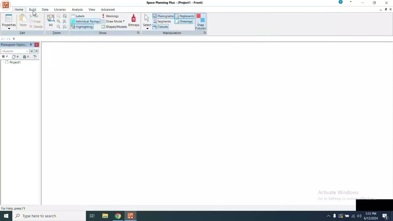 Intro to JDA Space Planning (ProSpace) Workspace