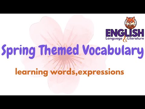 Spring Vocabulary in English 🌸✨ | Words to Brighten Your Language