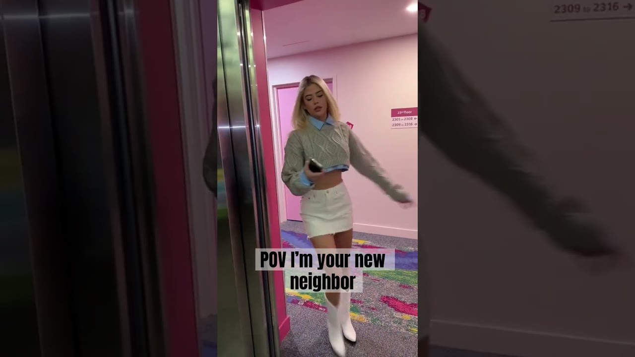 POV I’m your new neighbor #blonde #fyp #short #neighbors