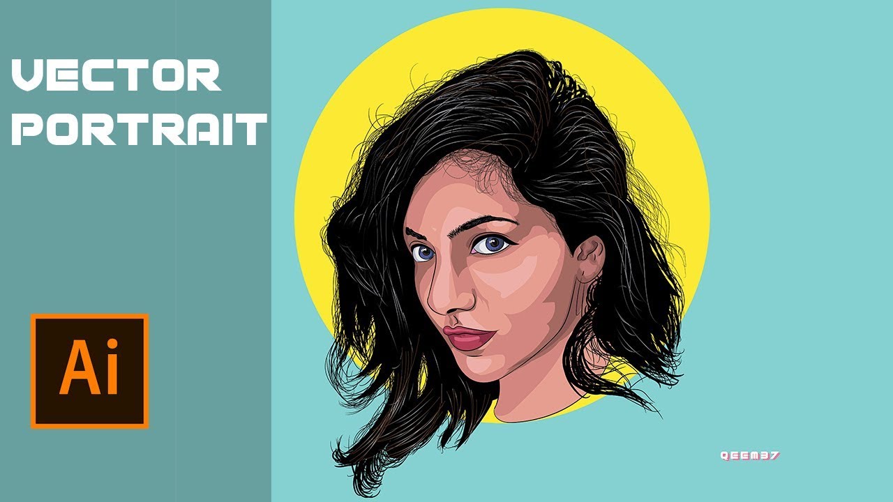 SPEED ART - Vector Portrait (Adobe Illustrator)