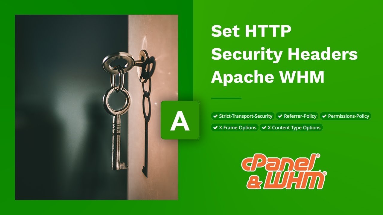 Set HTTP Security Headers Apache WHM