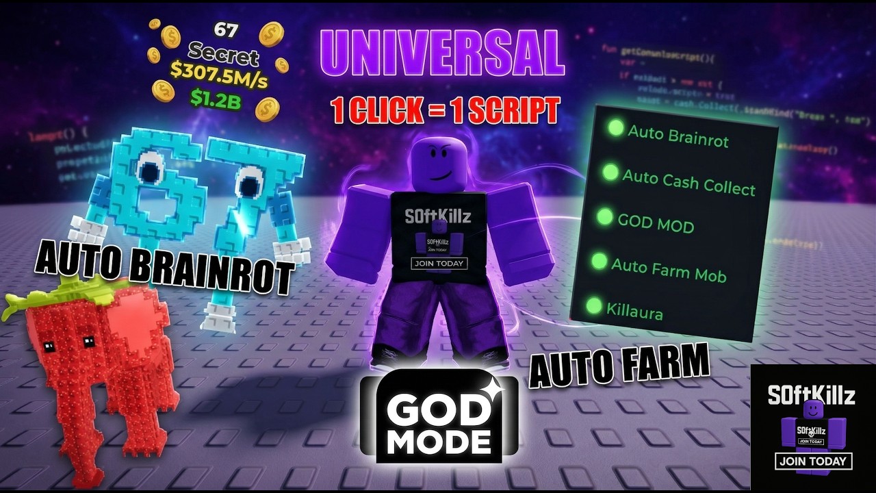 *UNIVERSAL* Roblox Script | AUTO BRAINROT, AUTO FARM, KILLAURA, ESP