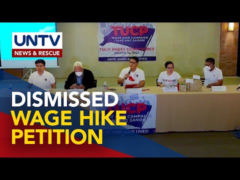 P470 wage hike petition ng TUCP, hindi pinagbigyan ng regional wage board