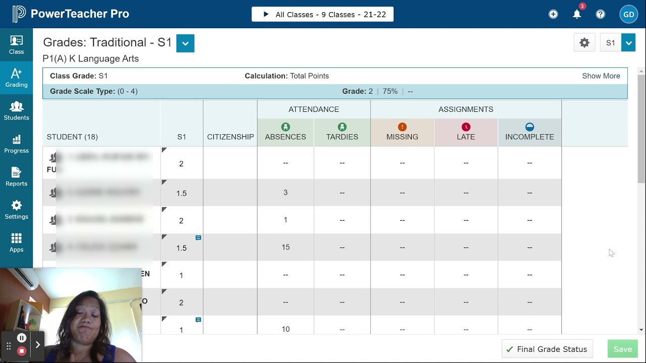 PowerTeacher Pro: Finalizing Grades