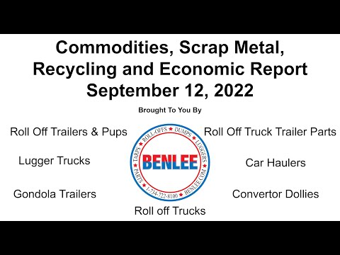 Scrap Metal, Recycling, Global Economic and Commodities Report 9/12/22