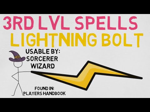 3rd Level Spell #35: Lightning Bolt (DnD 5E Spell)