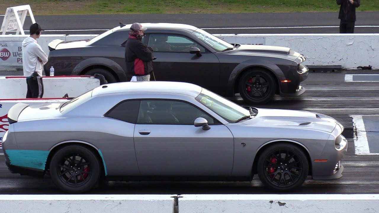 Dodge Challenger Demon vs. Dodge Challenger Hellcat Drag Race Proves a ...