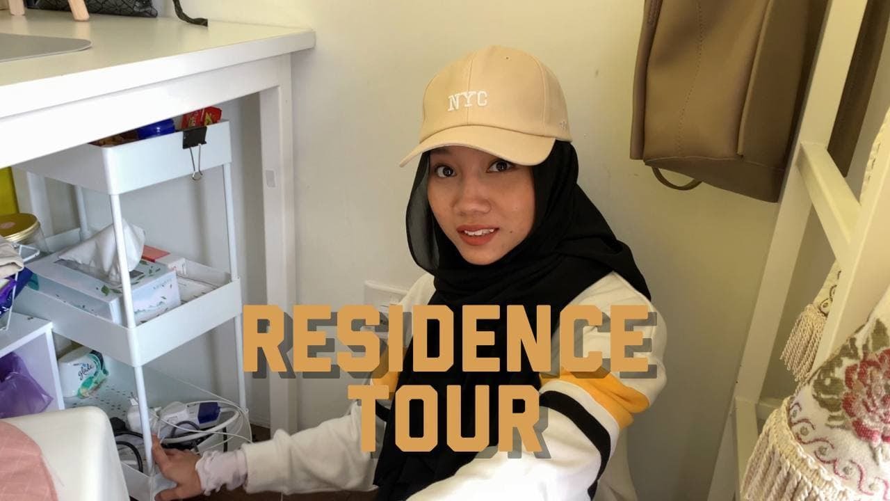 RESIDENCE TOUR | room tour, student lounge, laundry, futsal, gym