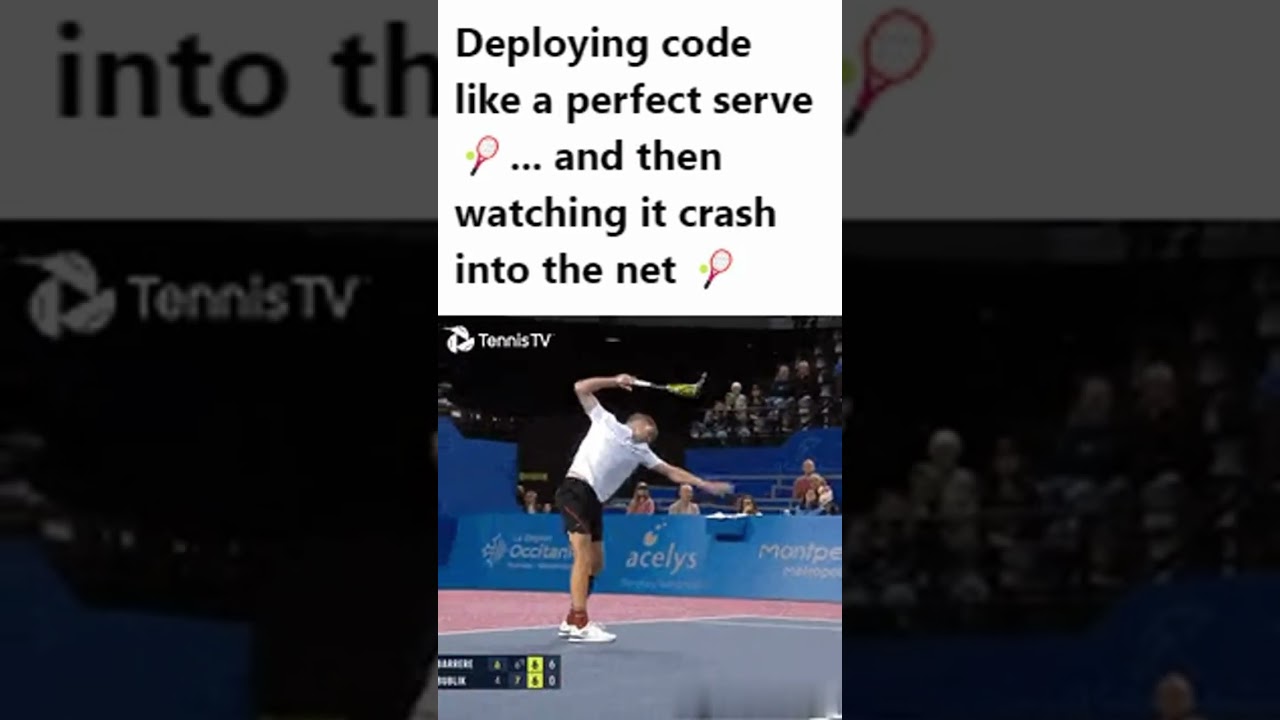 Deploying Code be Like!! #coding #codinglife #python #react #github #tennis #developer #minepay