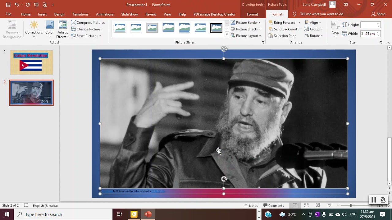 How to make a PowerPoint presentation for your history project.