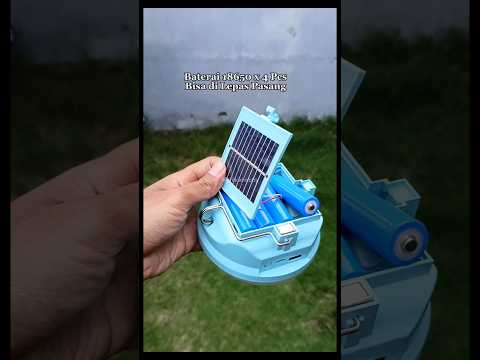 Lampu Emergency Ufo Super Terang Dengan Panel Surya #lampuemergency #lampucamping