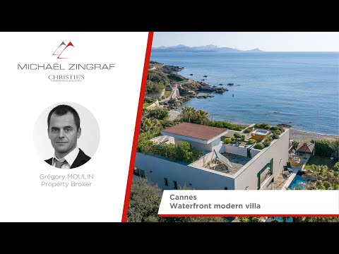 Waterfront modern villa close to Cannes