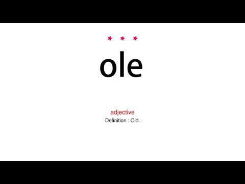 How to pronounce ole - Vocab Today
