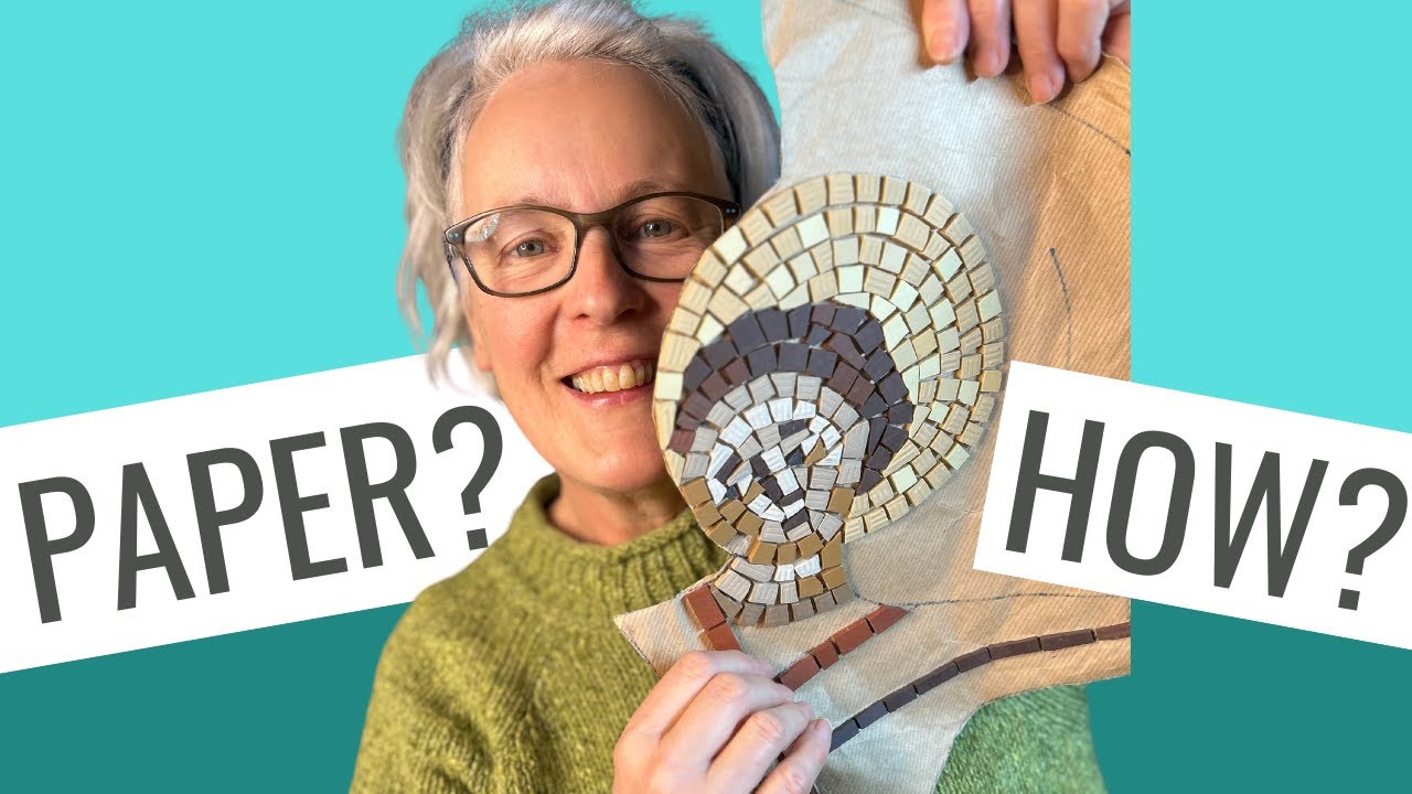 MAKE A MOSAIC USING THE PAPER BACKED METHOD | Using a paper substrate