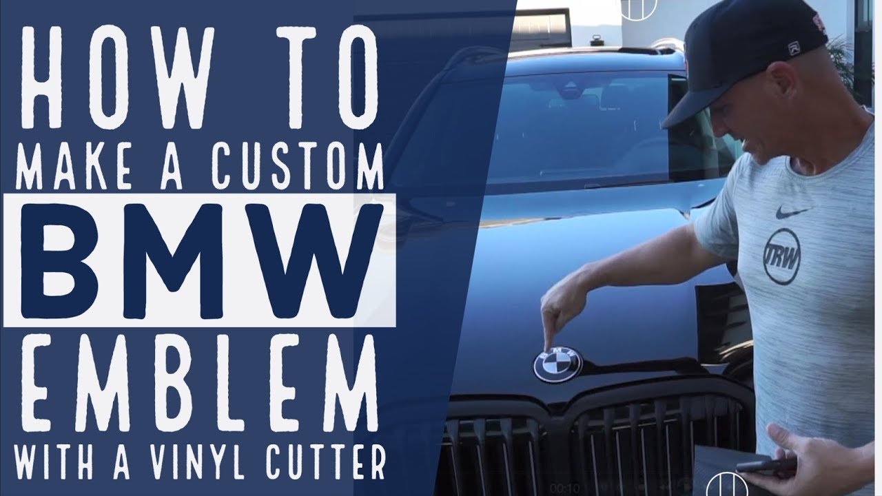 How to Make a Custom BMW Emblem with a Silhouette Cameo for a Home Business