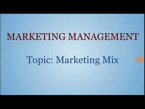 Marketing Management | Marketing Mix | UGC-NET, MBA, BBA, B.COM, M.COM