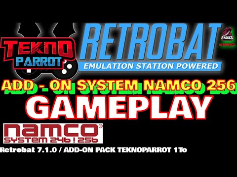 ⚠️RETROBAT 7.1.0 [ ADD-ON  TEKNOPARROT ] - JEUX NAMCO 256 | SYSTEM NAMCO 256 |⚠️ + 6 JEUX