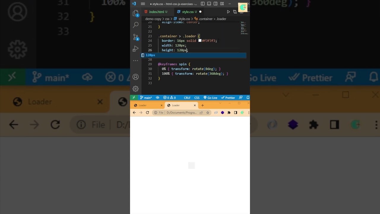 How to make a loader with CSS |  HTML CSS Tutorial | CodeIsMine