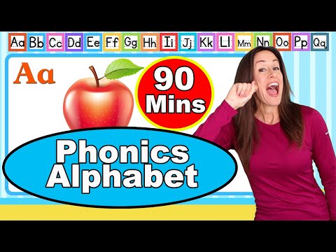 Learn Alphabet Phonics Song for Children A toZ Signing for Babies Letter Sounds Patty Shukla 90 Mins
