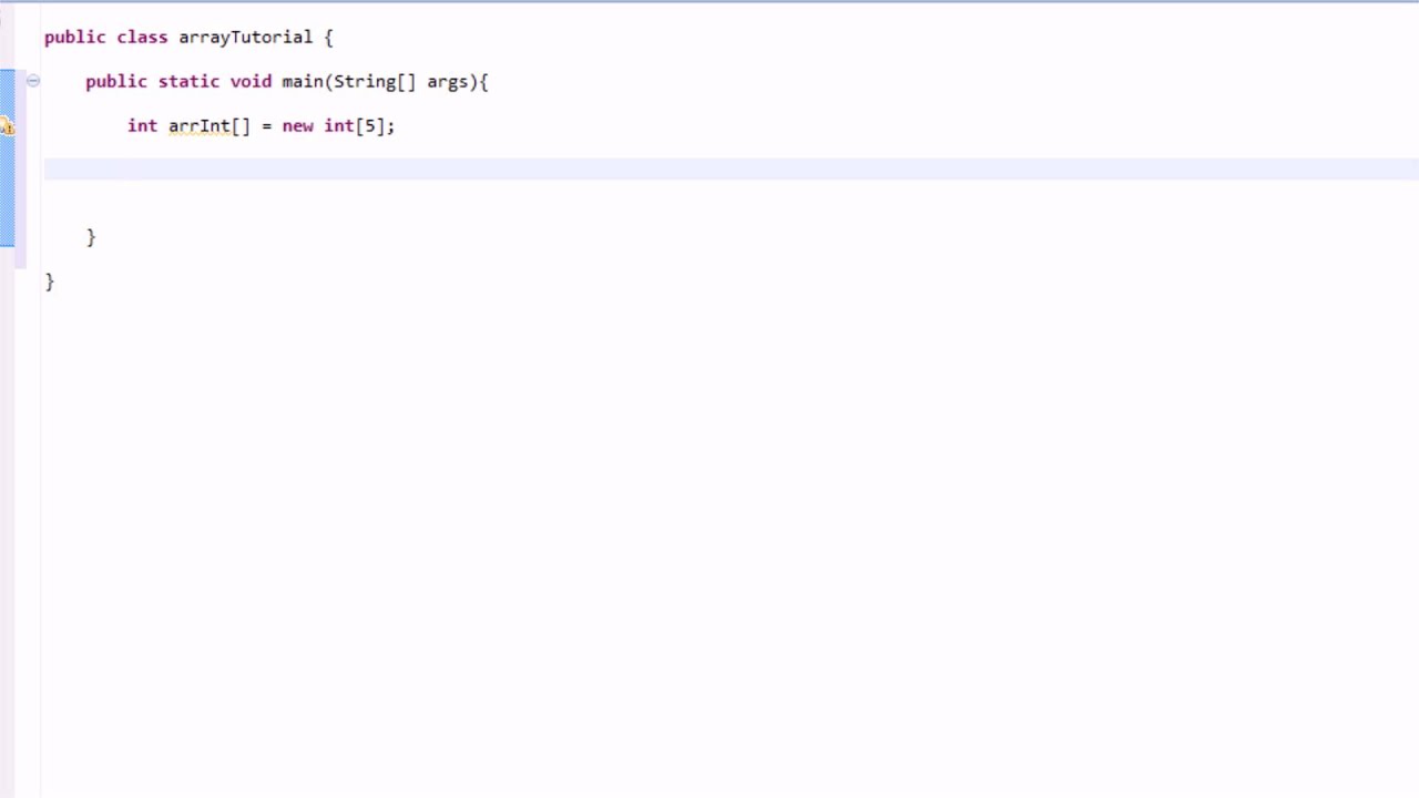 Learning Java: Part 9: Creating Integer Arrays