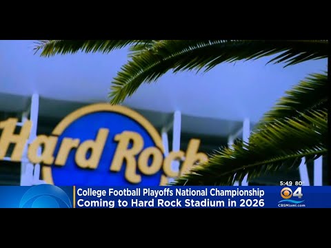 Miami To Host 2026 College Football Playoff Championship Game