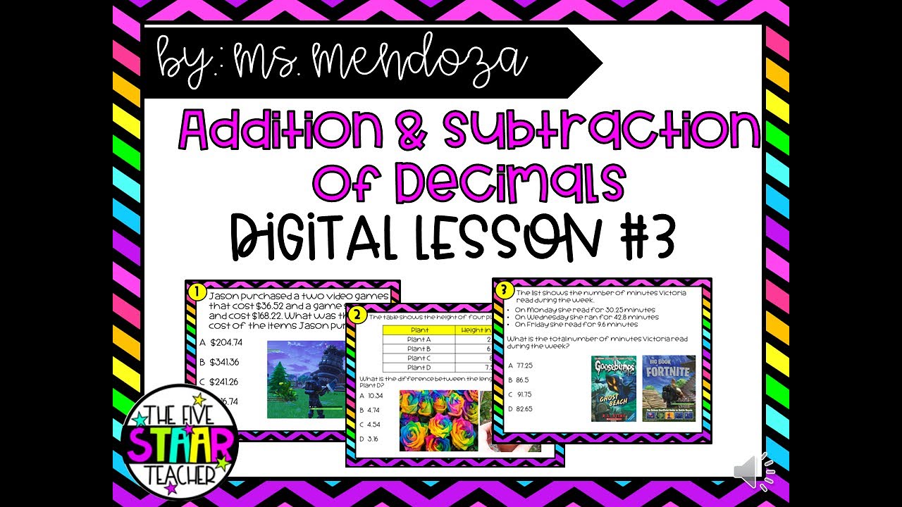 Add and Subtract Decimals Digital Lesson #3 pptx