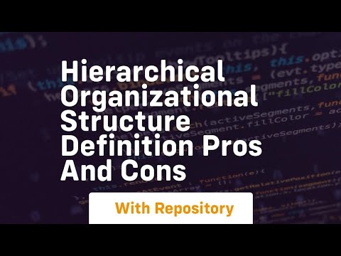 hierarchical organizational structure definition pros and cons