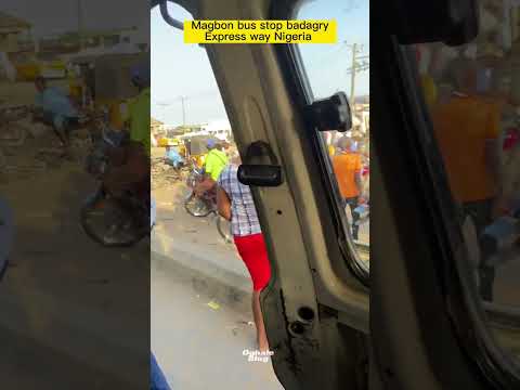 This is magbon bus stop,badagry express way in Nigeria