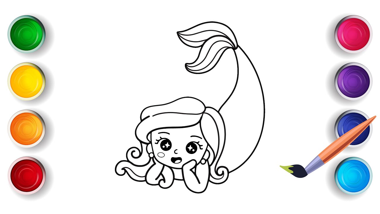 Magical Mermaid Coloring Pages Fun & Exciting Videos for Kids!