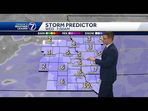Winter storm warning continues Wednesday for Omaha, Nebraska